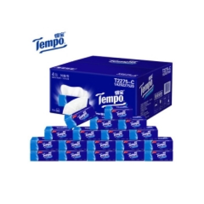 得宝纸巾软包抽纸 无味4层软抽90抽*18包箱装 德宝餐巾纸面巾纸 无味4层 软抽90抽 1箱(18